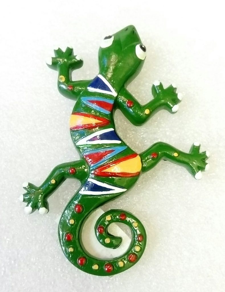 Gecko magnet en résine coloré | Boutique Idellia – Au centre de Hyères