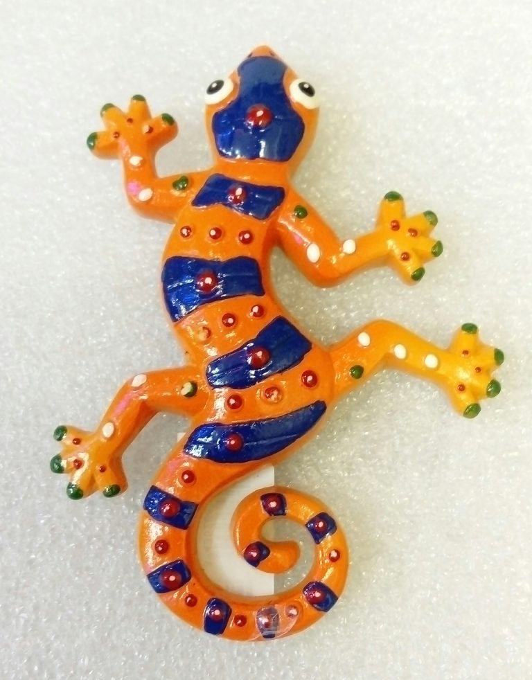 Gecko magnet en résine coloré | Boutique Idellia – Au centre de Hyères