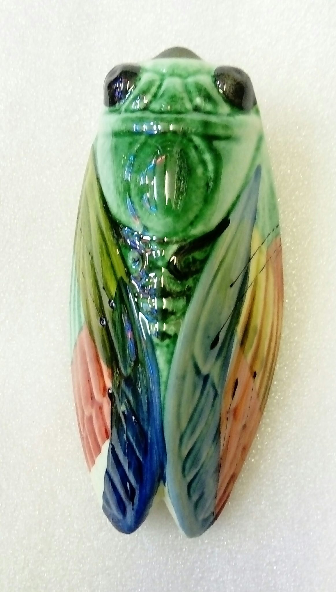 Cigale fabrication française en céramique moyen modèle 19 cm peinte à ...