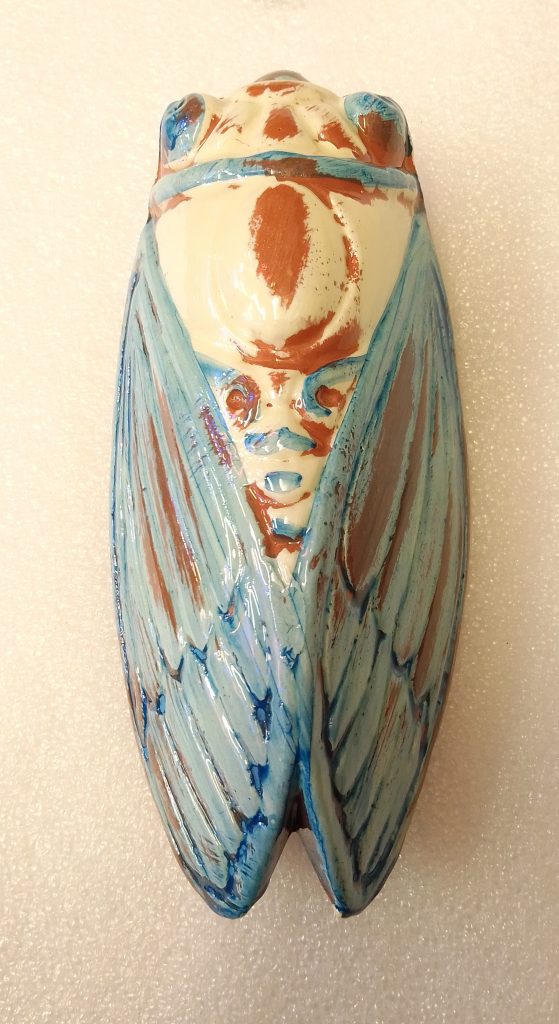 Cigale fabrication française en céramique moyen modèle 19 cm peinte à ...